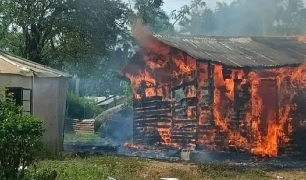 Angry Youth Storm Police Station, Burn It Down While Carrying Ojwang's ...